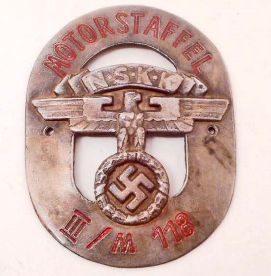 GERMAN NAZI NSKK SHIELD