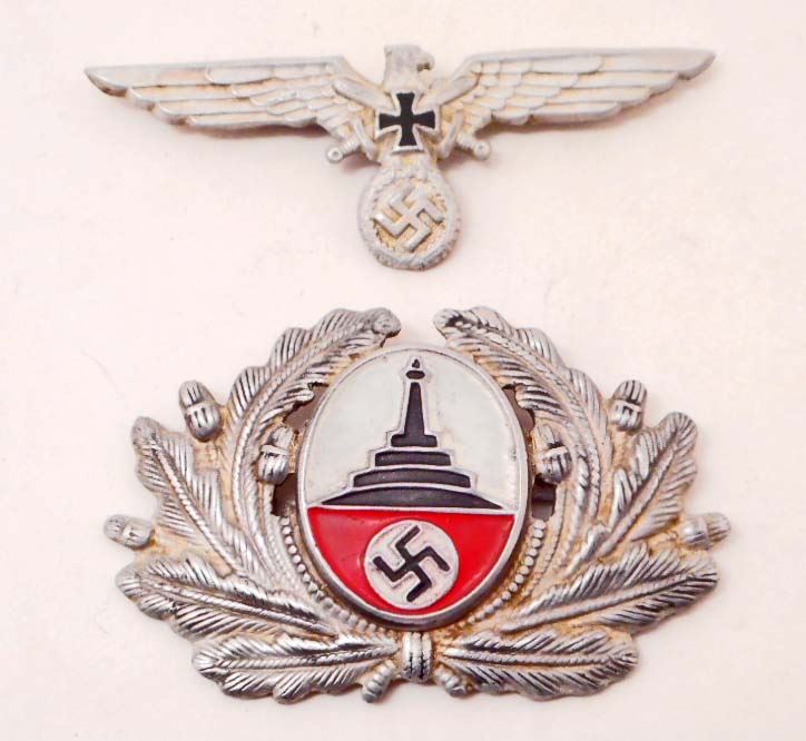 LOT OF 2 GERMAN NAZI VETERAN HAT BADGES