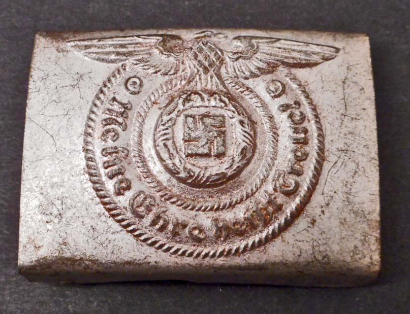 GERMAN NAZI WAFFEN SS SHULTZ STAFFEL ENLISTED MANS BELT BUCKLE