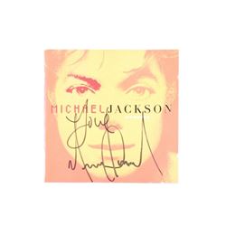 Michael Jackson Signed Inner Booklet From "Invincible" CD