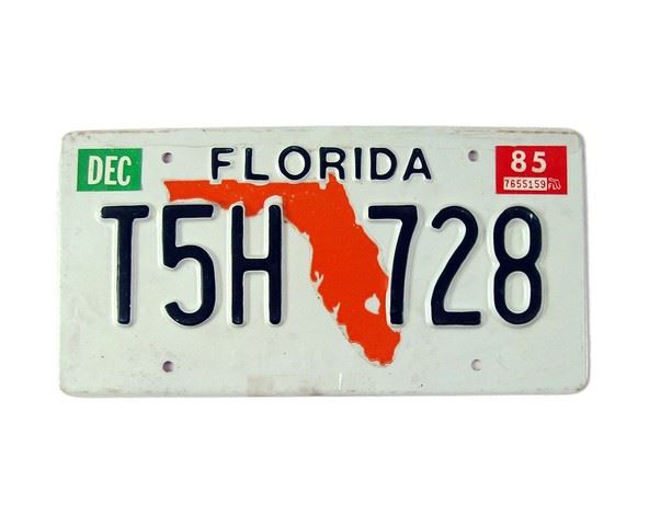 Scarface License Plate Movie Props