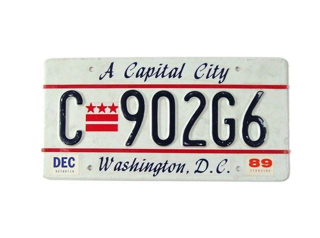 Annie License Plate Movie Props