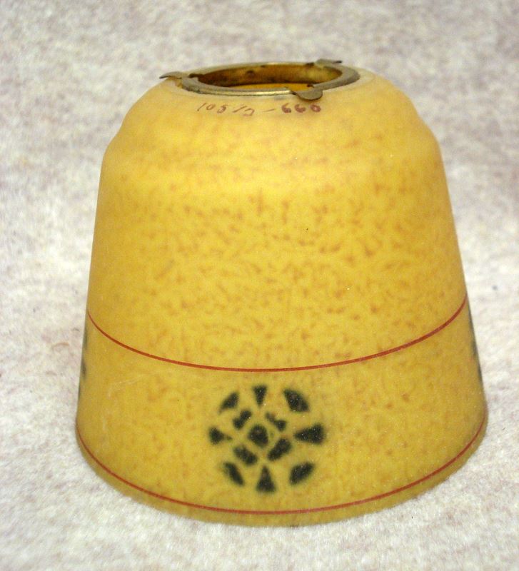 Collection of 12 small decorative glass lamp shades including 8 Art ...