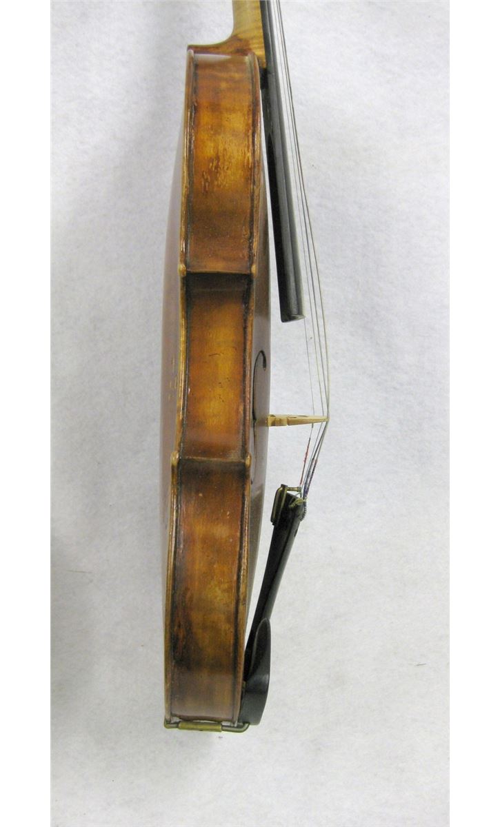 German violin, with maker Wilhelm Durrschmidt, Markneukirchen, paper ...