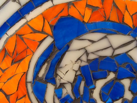 Chicago Bears Original Stained Glass Art by Pinkhasik