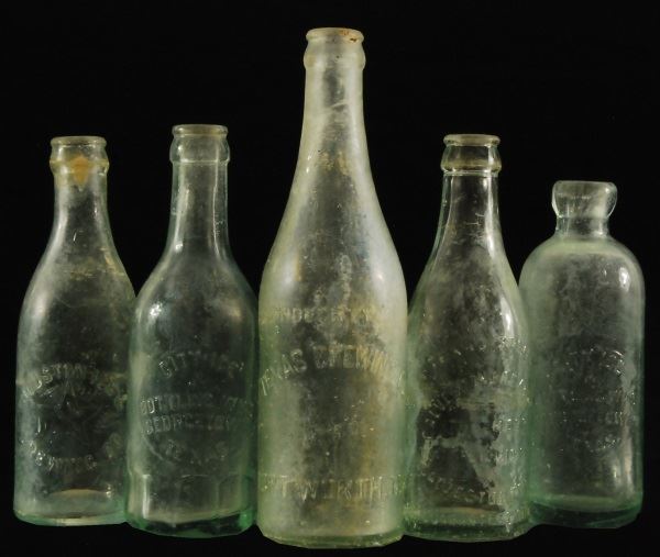 5 Early Pre-prohibition Texas Beer Bottles