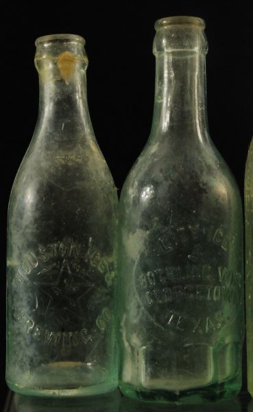5 Early Pre-prohibition Texas Beer Bottles