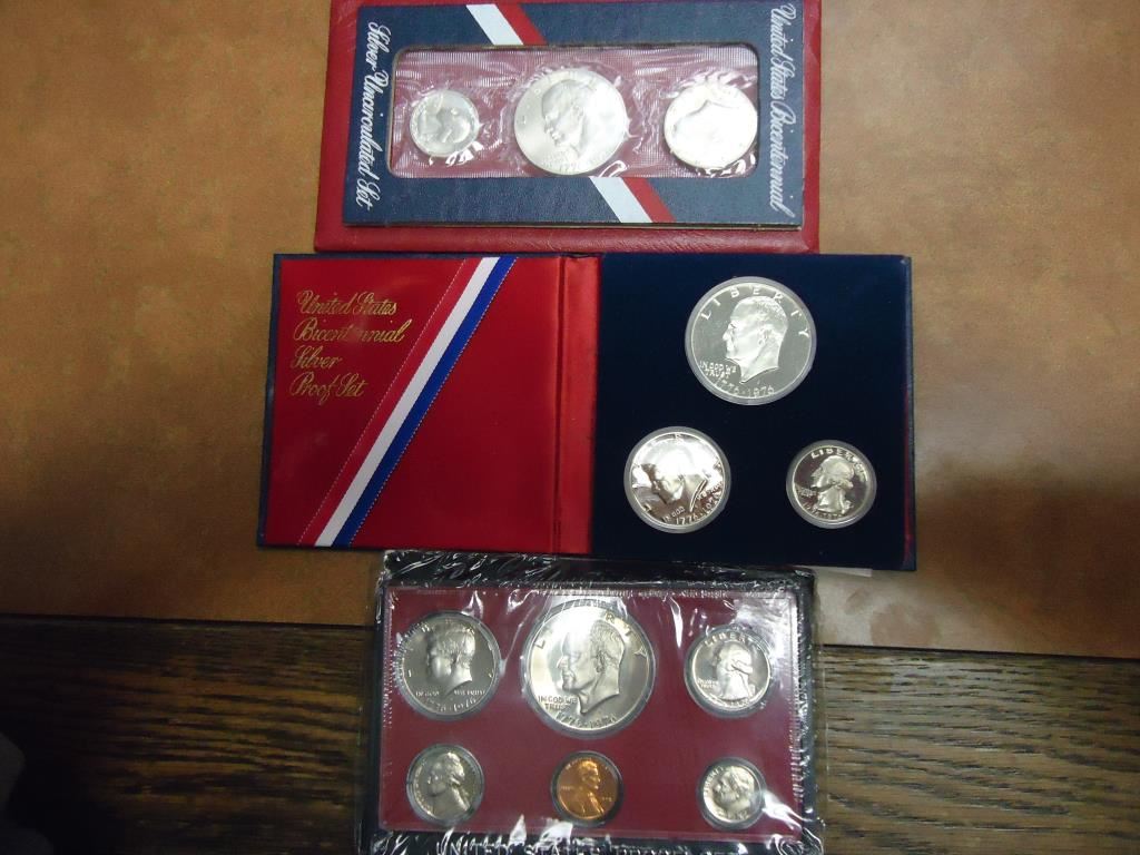 1975/76 PROOF AND UNC SETS SEE DESCRIPTION 1976-S US BICENTENNIAL ...