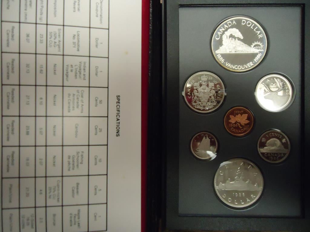 1986 CANADA DOUBLE DOLLAR PROOF SET ORIGINAL ROYAL CANADIAN MINT PACKAGING