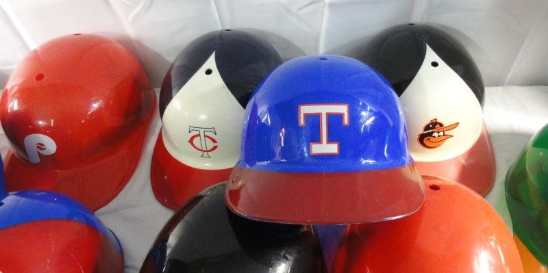 16 Laich Full Size MLB Baseball Replica Plastic Batting Helmets