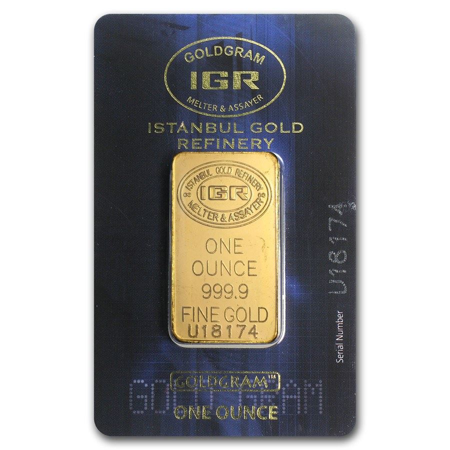 One 1 oz Gold Bar - Istanbul Gold Refinery (In Assay)