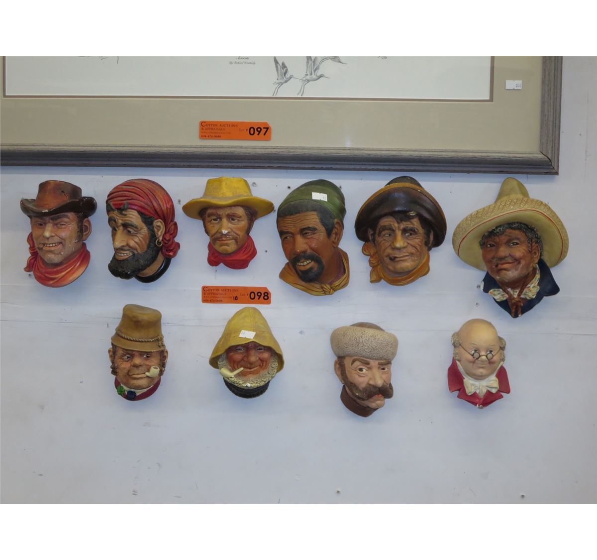 10 Bosson's wall character masks