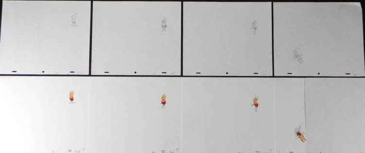 4) Original Cels Life Lesson Animation Cheerios Drawing