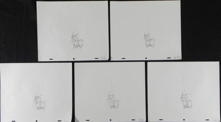 5 Buzz Cheerios Box Original Drawings Sequence Animated