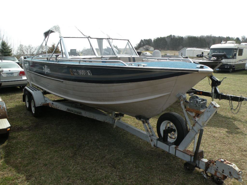 1985 Sylvan 22 ft boat w/trailer SN#-SYL02300H485