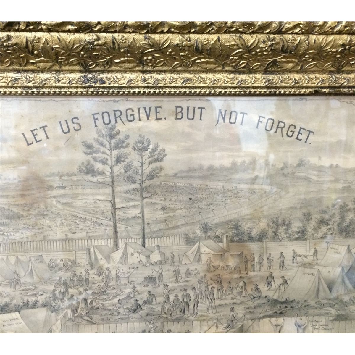 Vintage, Civil War, Andersonville Prison Sketch