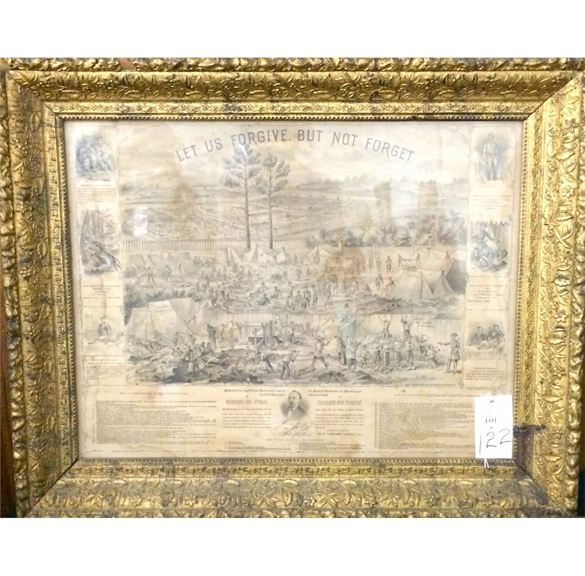 Vintage, Civil War, Andersonville Prison Sketch