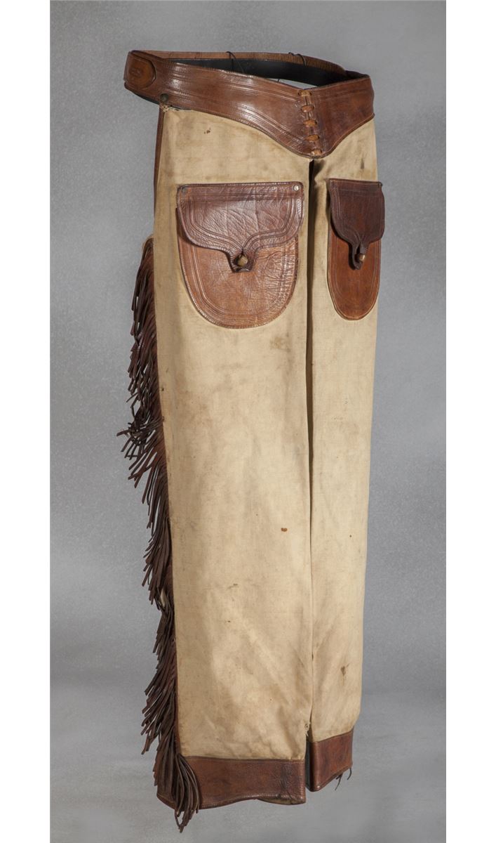 S.C. Gallup Canvas and Leather Chaps