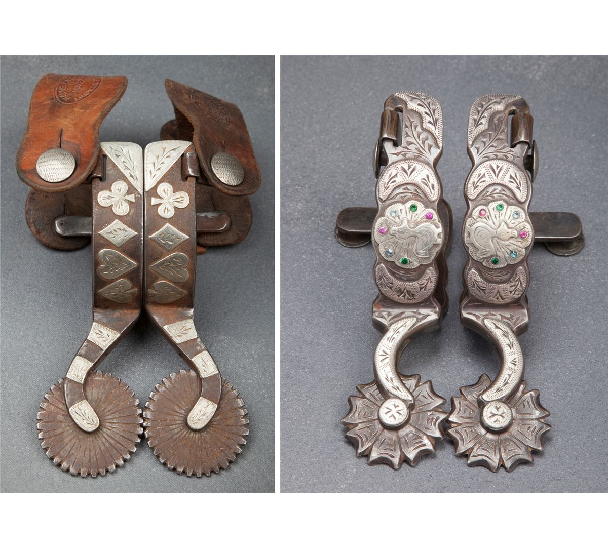 Two Pair of Danny Pollard (Merkel, TX) Spurs