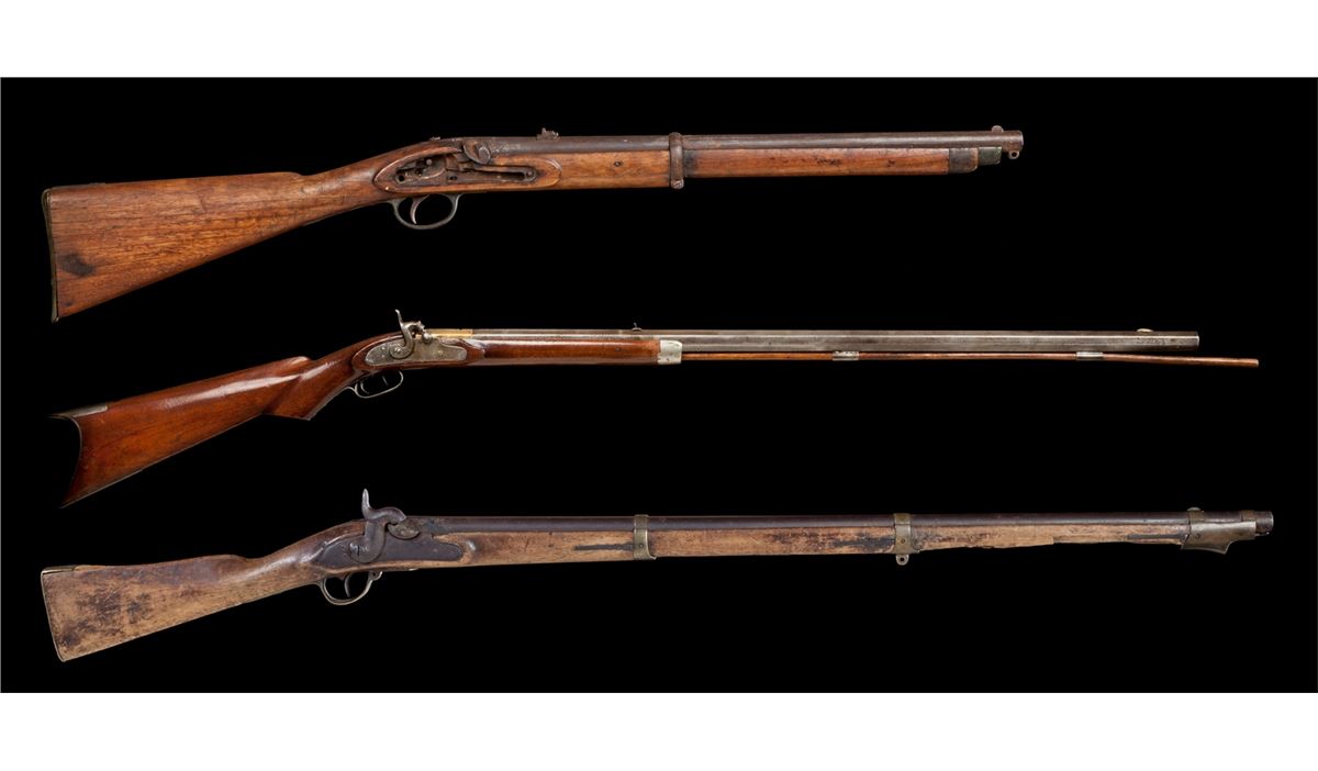 Three Muzzle Loading Long Arms