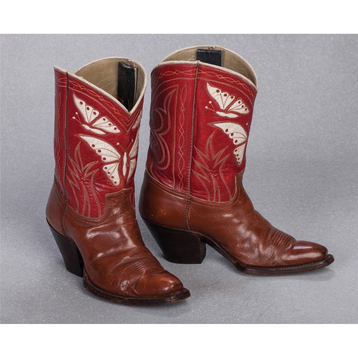 Two Pair of Fancy Vintage Cowgirl Boots