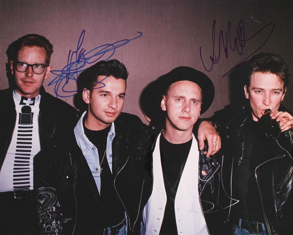 Depeche Mode Band-Signed 16x20 Photo with Dave Gahan, Martin Gore ...