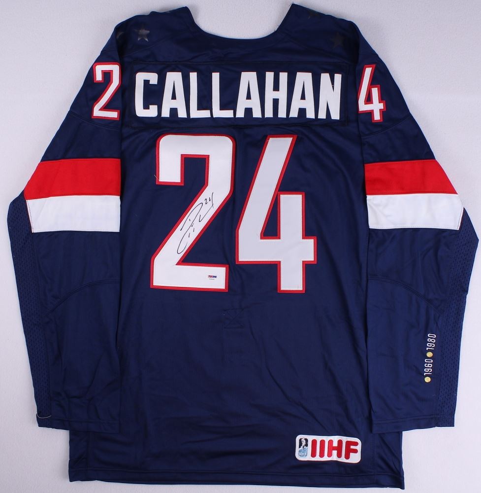 Ryan Callahan Signed Team USA Jersey (PSA COA)