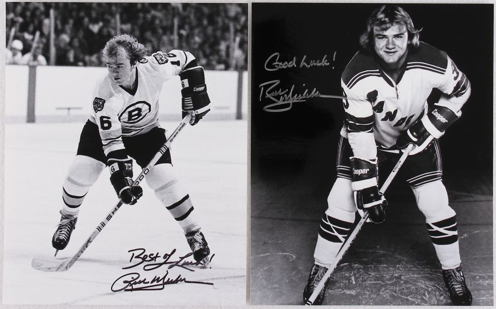 Lot of (2) Rick Middleton Signed Rangers 8x10 Photos With Inscriptions ...