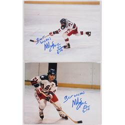 Lot of (2) Mike Eruzione Signed Team USA 8x10 Photos Inscribed "Best ...