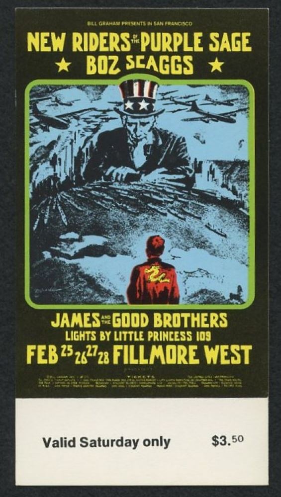 New Riders of the Purple Sage, Boz Scaggs & James and the Good Brothers ...