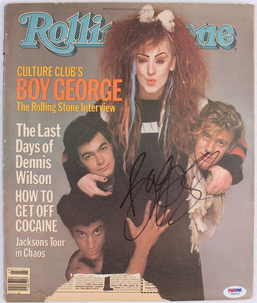 Boy George Signed "Rolling Stone" Magazine (PSA COA)