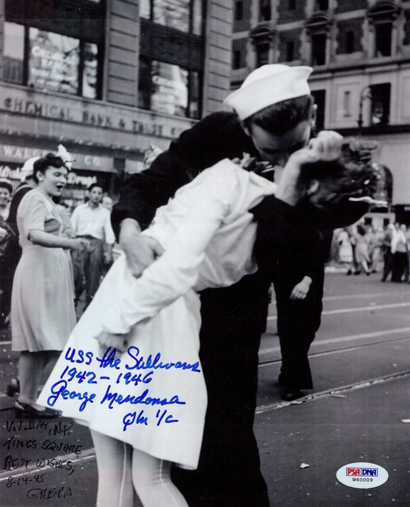 George Mendonsa & Greta Friedman Signed "VJ Day" Iconic New York Times ...