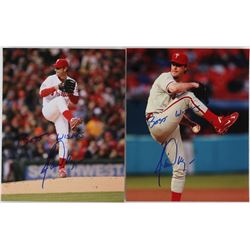 Lot of (2) Jamie Moyer Signed Phillies 8x10 Photos Inscribed "Best ...