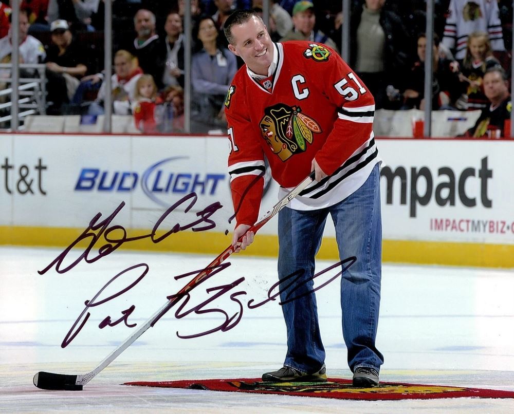 Pat Fitzgerald Signed 8x10 Photos Inscribed "Go Cats!" (PA LOA)