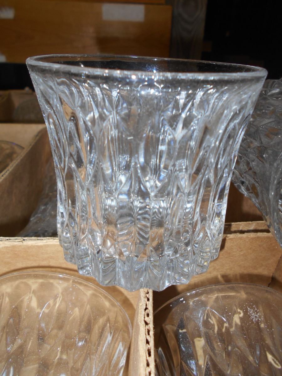 MONARCH FOSTORIA CRYSTAL DRINKING GLASSES