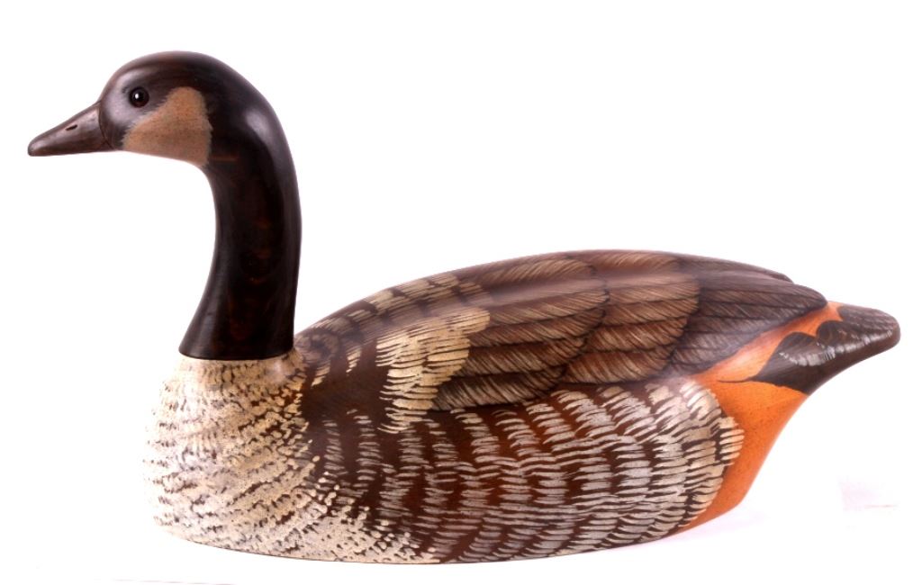 Early Big Sky Carvers Wooden Carved Canada Goose