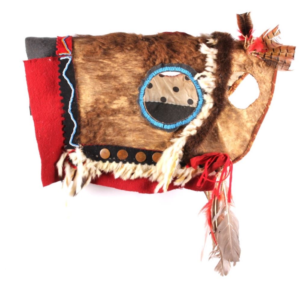 Blackfoot Buffalo Horse Mask circa 1840-1880