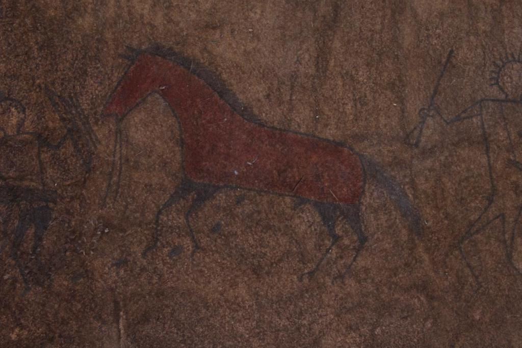 Mandan-Arikara Painted Buffalo Robe circa 1900