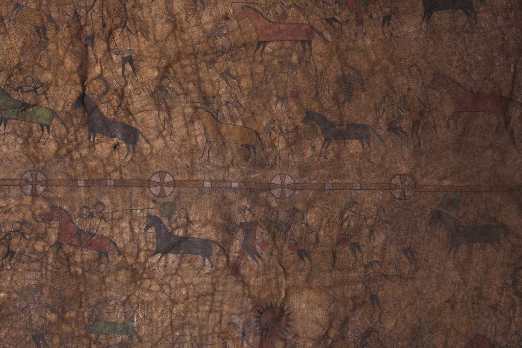 Mandan-Arikara Painted Buffalo Robe circa 1900