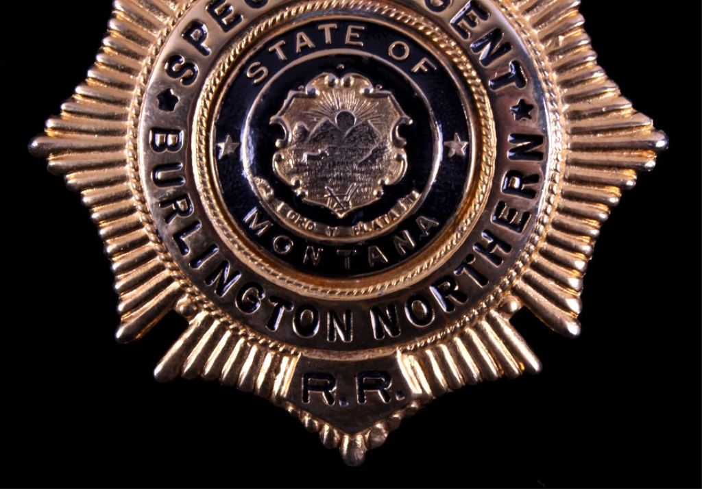 Burlington Northern Railroad Badge from Montana