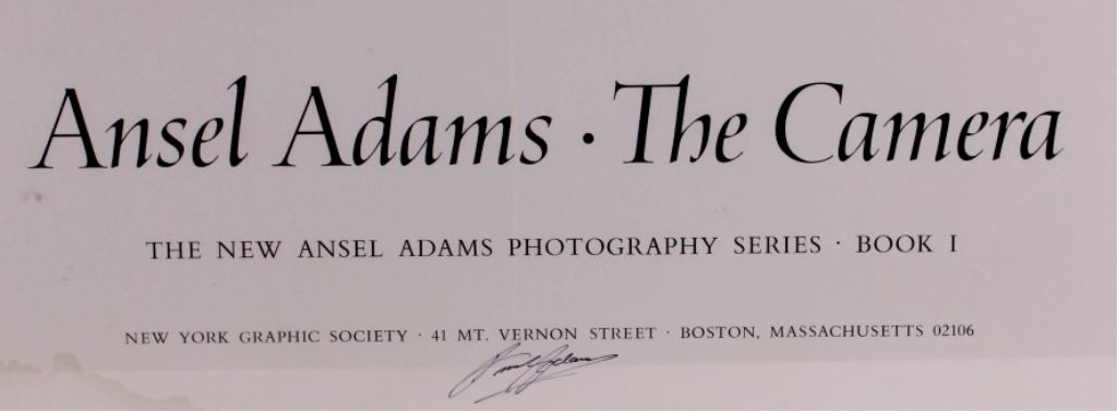 Ansel Adams Signed Print