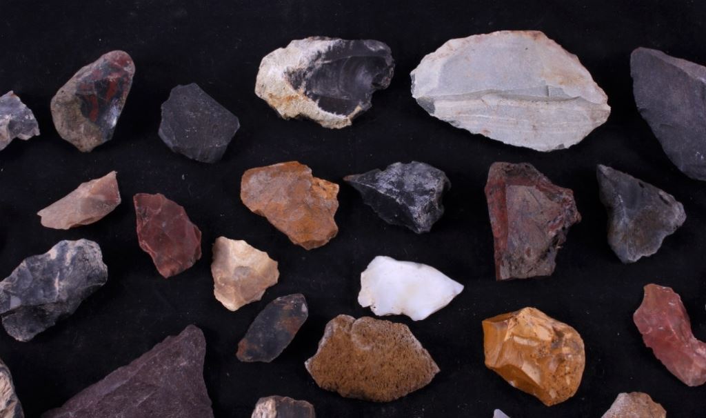 Native American Stone Scrapers and Tool Collection