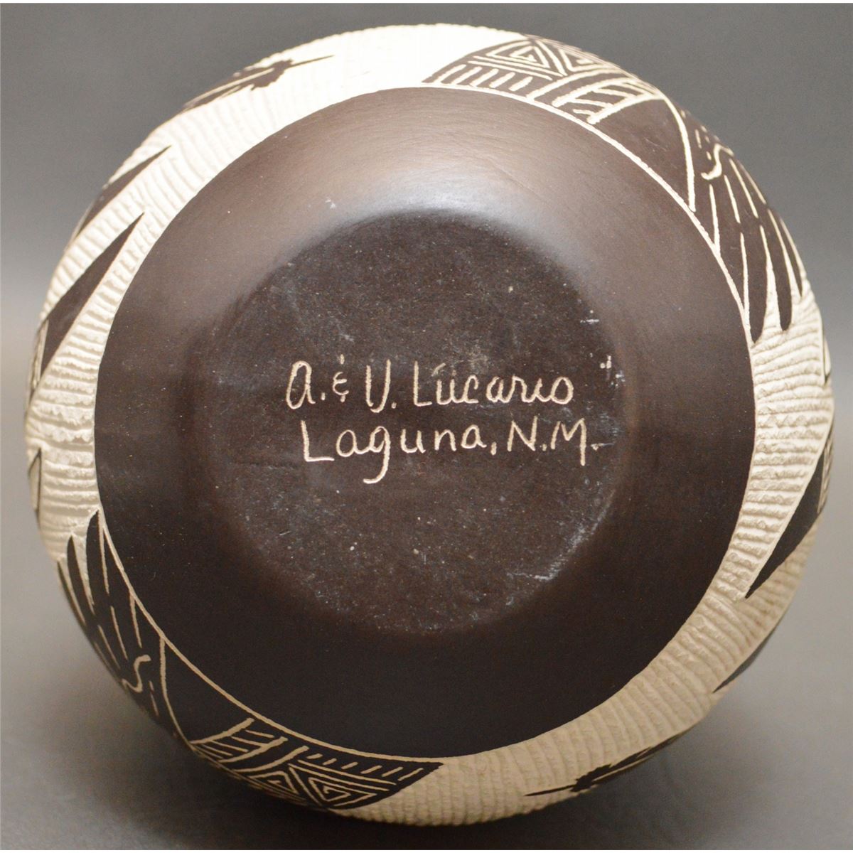 CERAMIC LAGUNA POT BY A. V. LUCARIO