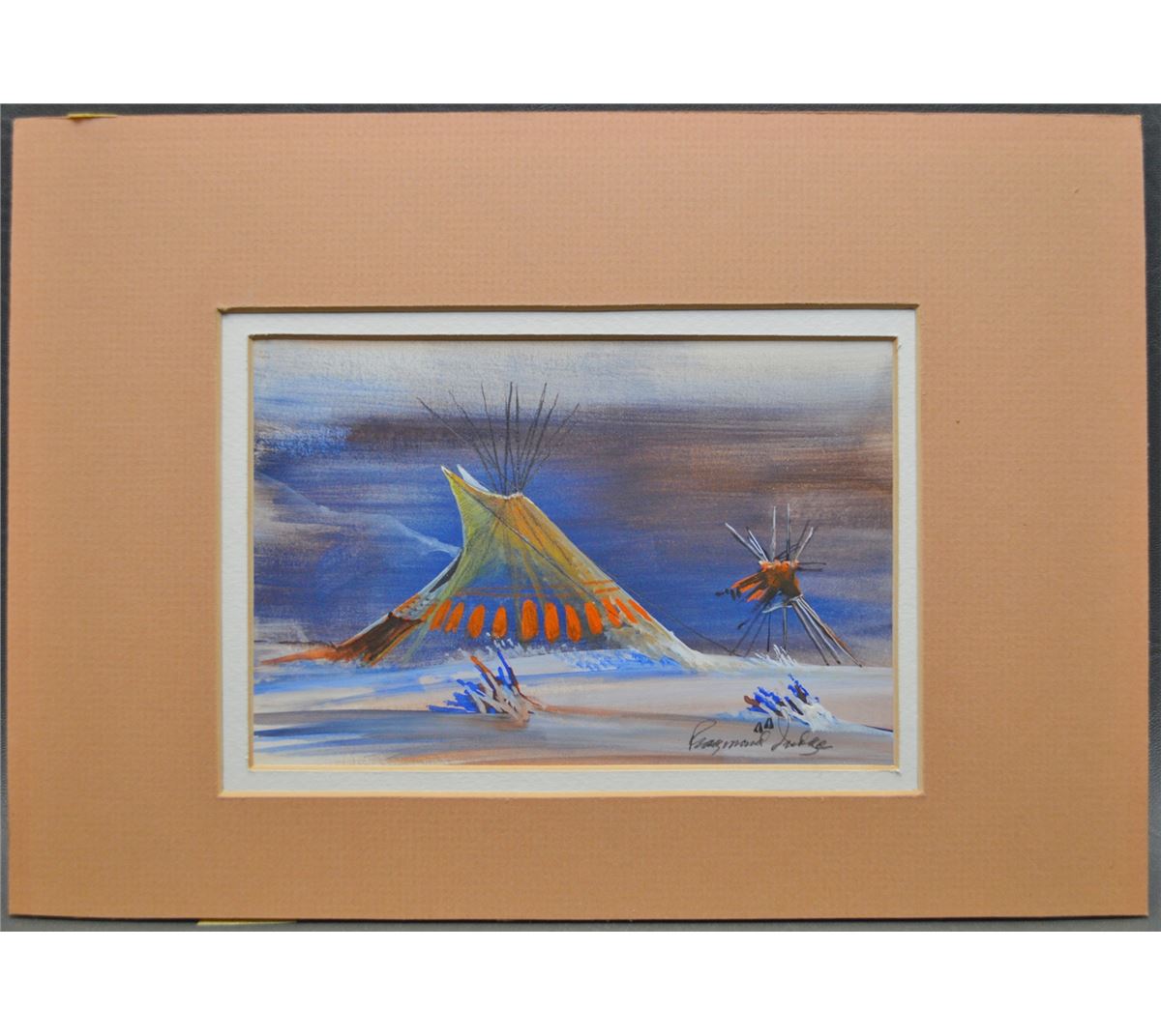 NAVAJO WATERCOLOR BY RAYMOND JUDGE