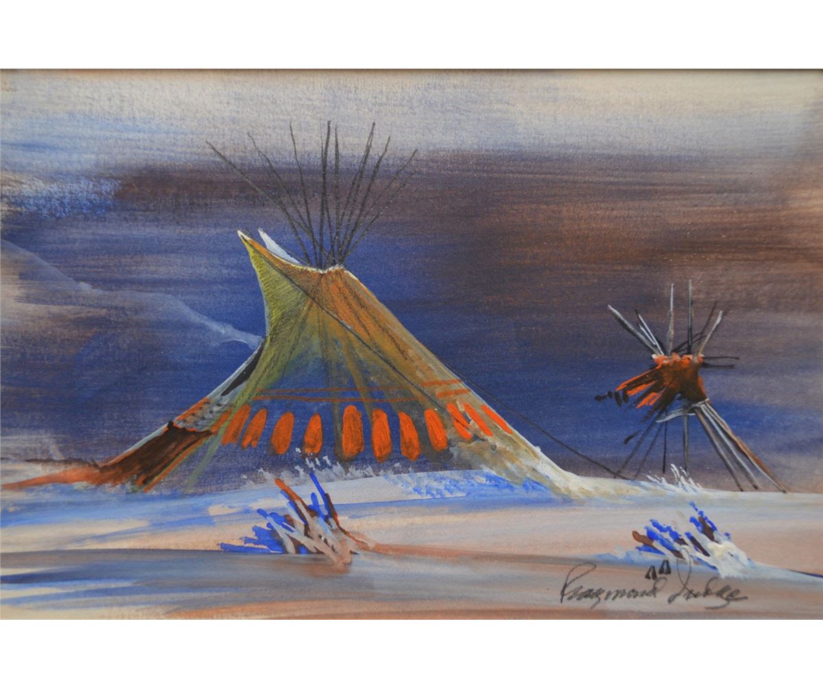 NAVAJO WATERCOLOR BY RAYMOND JUDGE