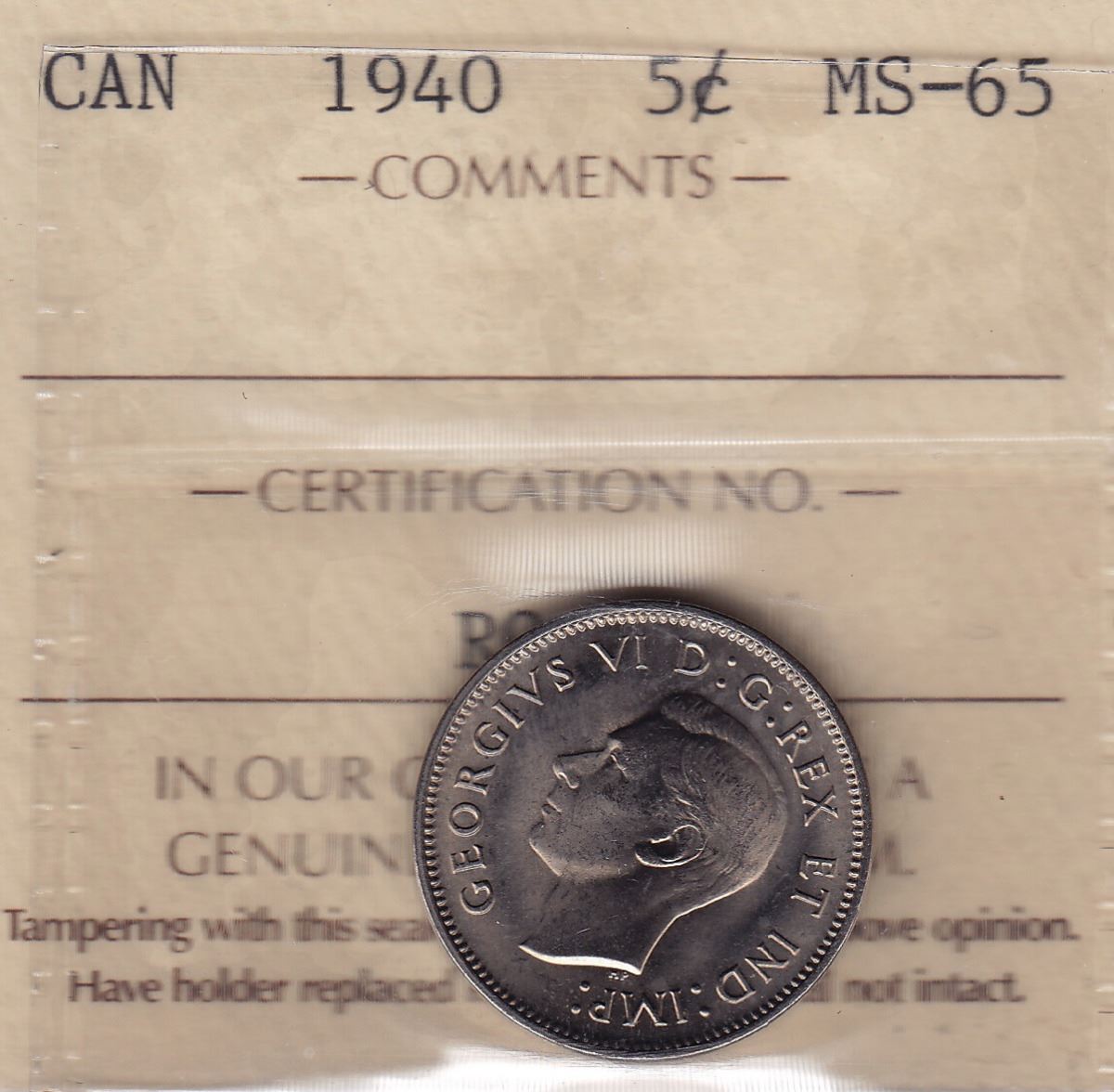 1940 Five Cents 1940-five-cents