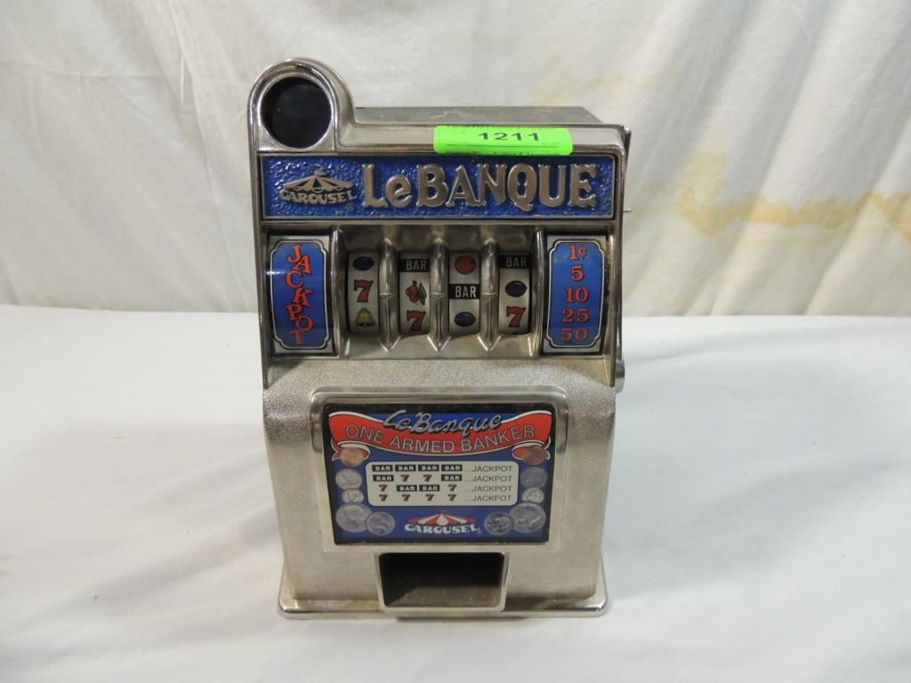 LEBANQUE JACKPOT SLOT MACHINE BANK