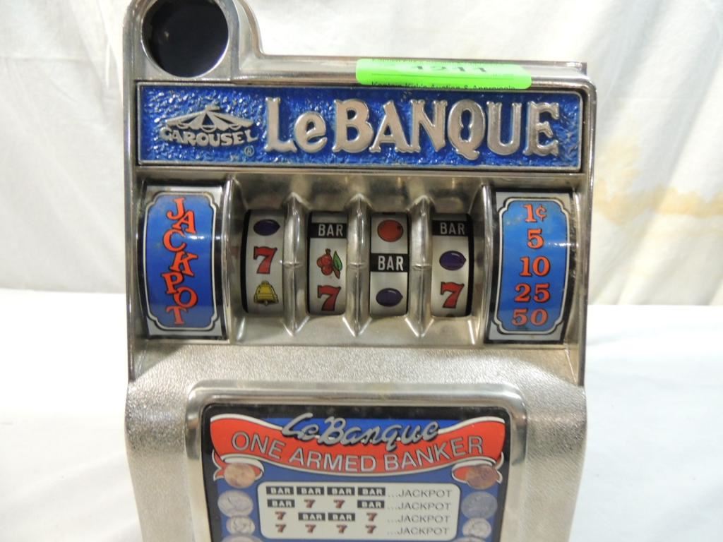 LEBANQUE JACKPOT SLOT MACHINE BANK