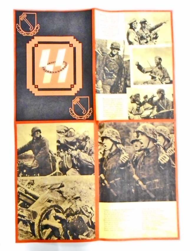 GERMAN NAZI POSTER PROMOTING WAFFEN SS ELITE