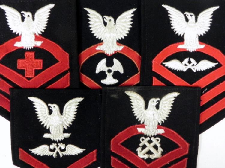 5) U.S. NAVY SLEEVE RATE & RANKING PATCHES - LARGE